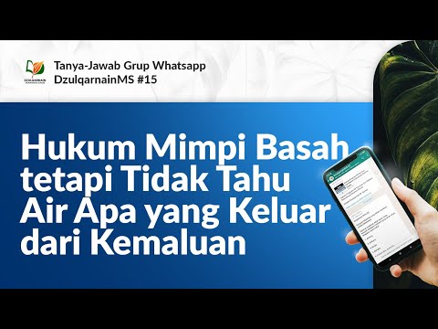 Hukum Mimpi Basah, tetapi Tidak Tahu Air Apa yang Keluar dari Kemaluan