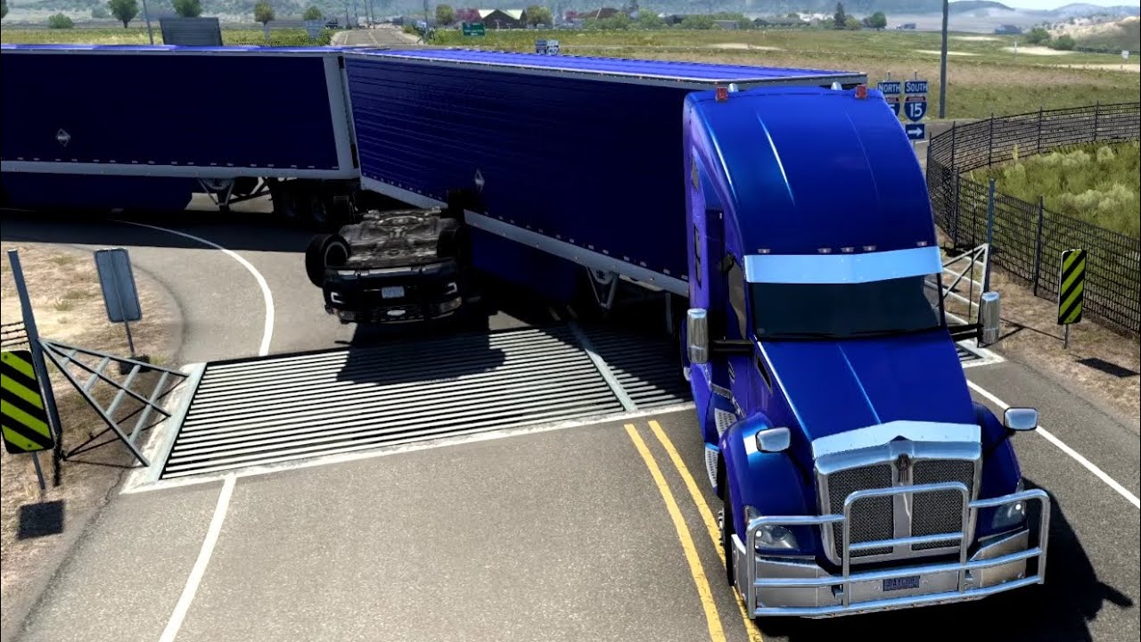 AMERICAN TRUCK SIM / Rookie Police Escort / ATS CONVOY - YouTube