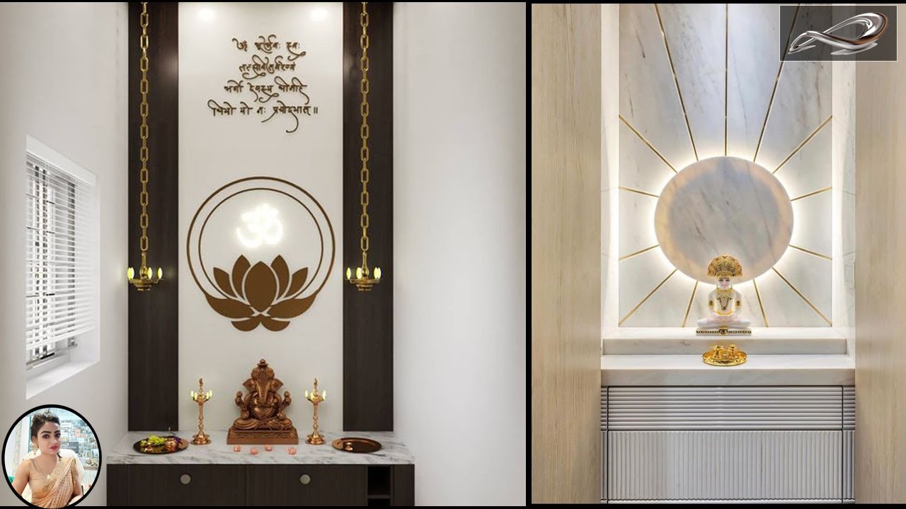 Beautiful Home Temple Designs | Wooden Mandir Design | Small Space Puja ...