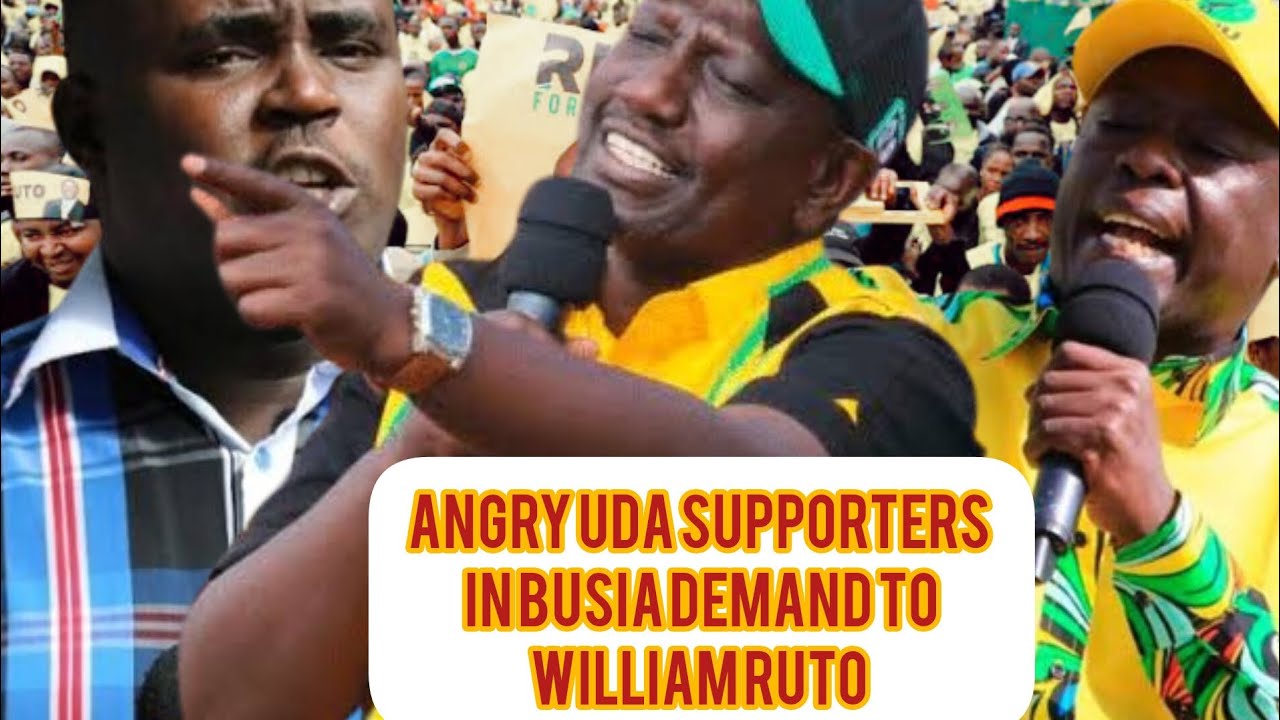 RUTO IN PANIC AS ANGRY UDA SUPPORTERS FRM BUSIA DITCH UDA AMID ...