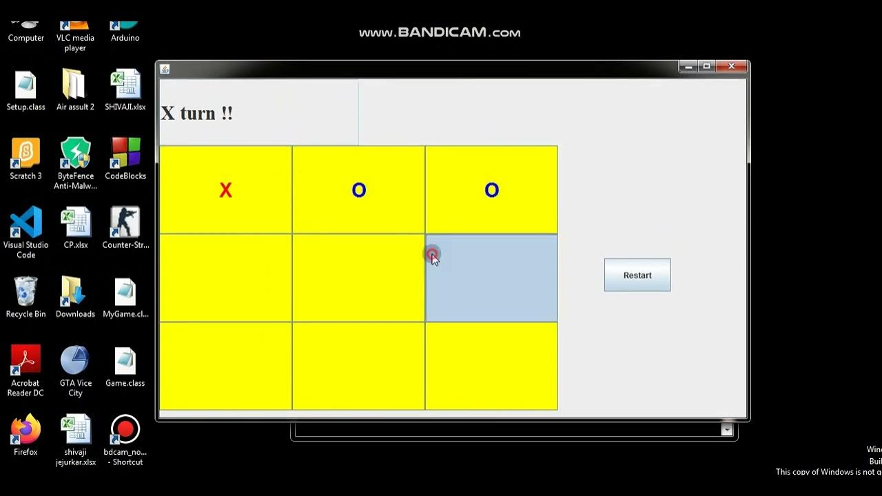 Tic Tac Toe Game Using Java | Java Swing | Java Project - YouTube