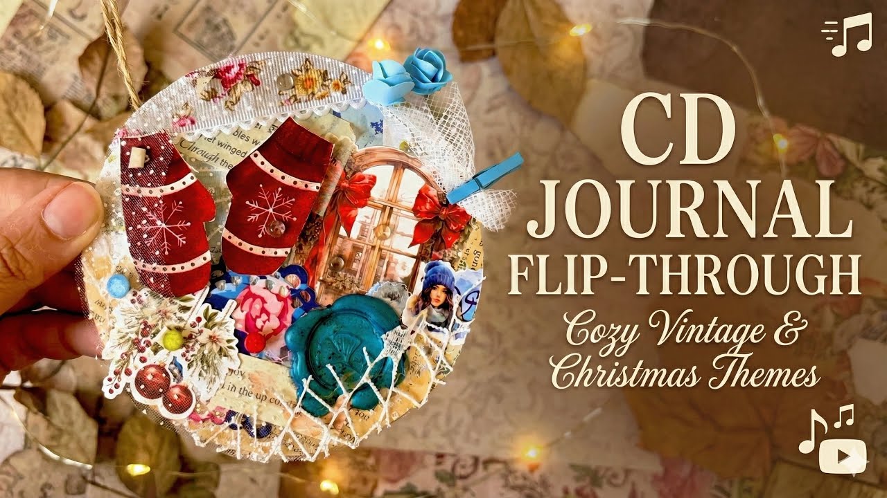 Relaxing Vintage CD Journal Flip-Through 💿 Aesthetic & Cozy Collection ...