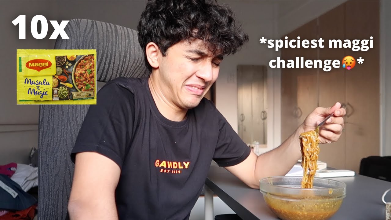 I PUT 10 MASALA PACKETS IN 1 MAGGI (SPICY MAGGI CHALLENGE) - YouTube