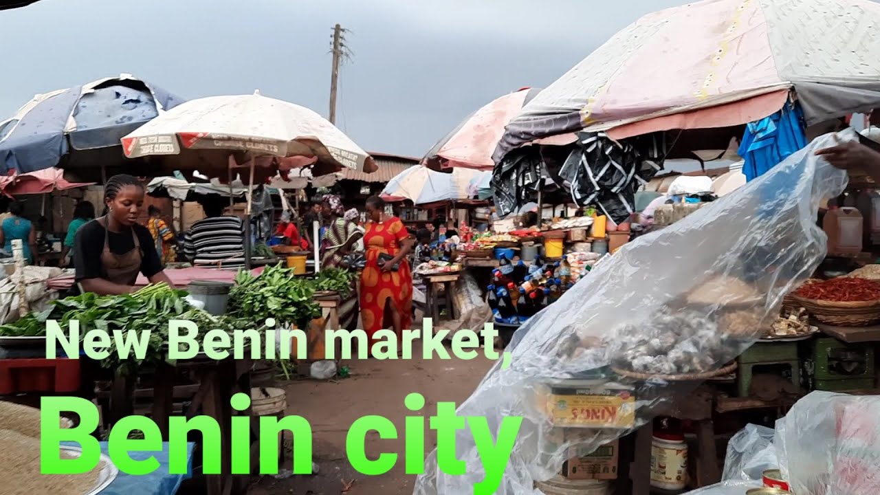 BUYING FOOD STUFFS IN NEW BENIN MARKET, BENIN CITY - YouTube