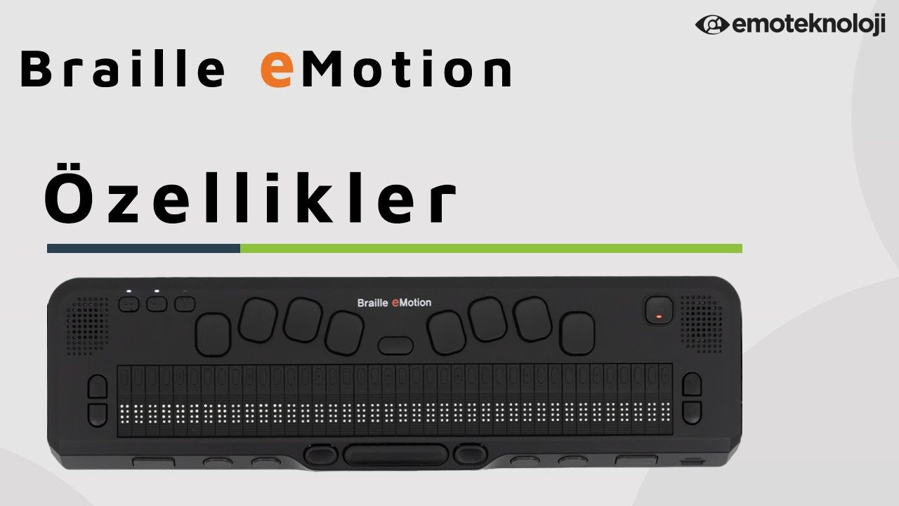Braille eMotion Özellikler - YouTube