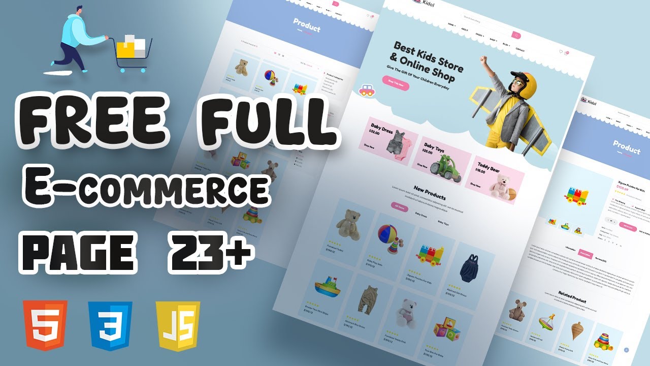 HTML CSS Template Website Ecommerce Github Code - YouTube