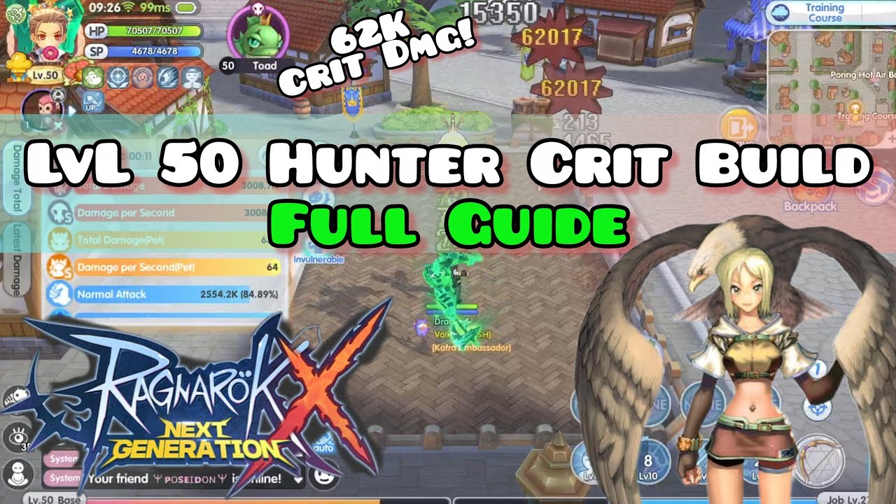 HUNTER CRITICAL BUILD WITH PET SKILLS AT CHARACTERISTICS | ROX Global ...