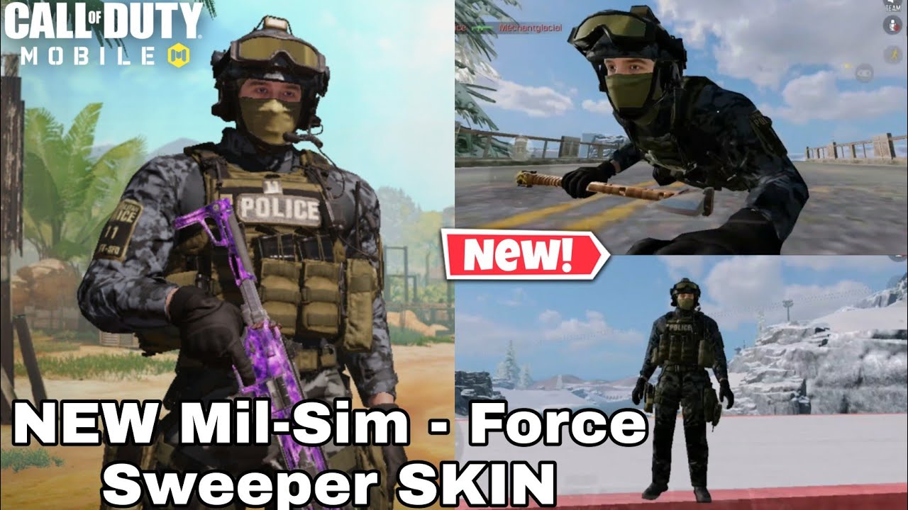 Too Go To Be Free 🤯... *NEW* Mil-Sim - Force Sweeper Skin Gameplay In ...