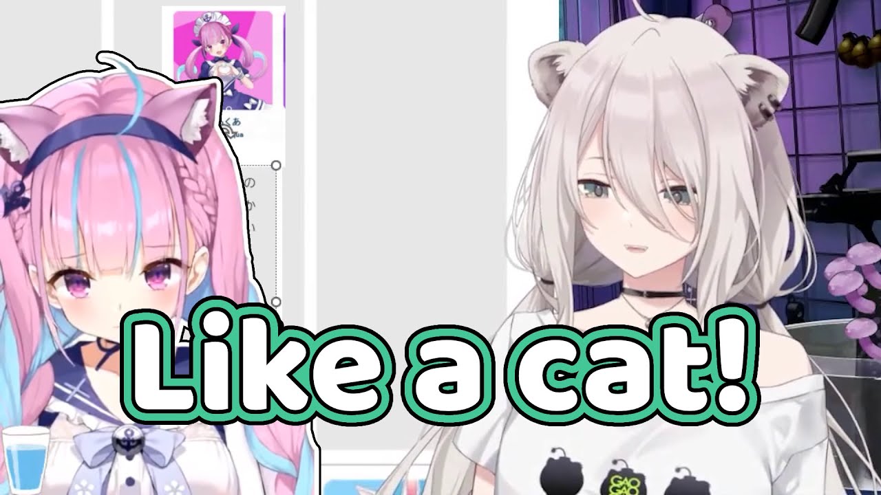 Botan's Impression Of Aqua Is That She's Like A Cat【Hololive】 - YouTube