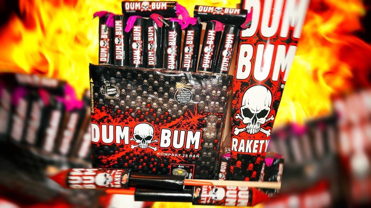 Zestaw DUM BUM : Petardy , Rzymski Ogień , Rakiety oraz Wyrzutnia - YouTube