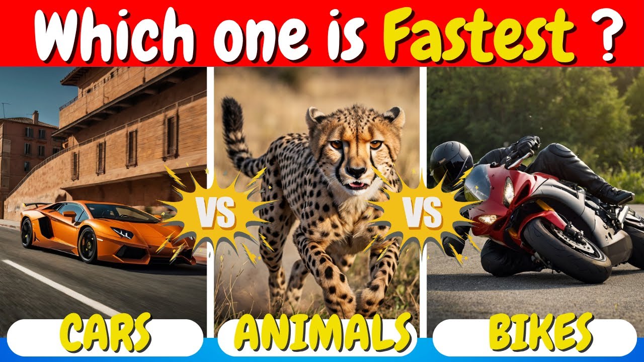 Speed Battles: Animals vs Machines | Epic Power & Strength Showdowns ...