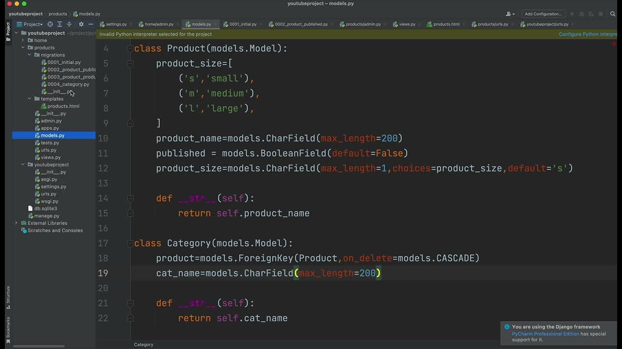 Learn Foreignkey In Django Django Python Interview Question Tutorial Youtube