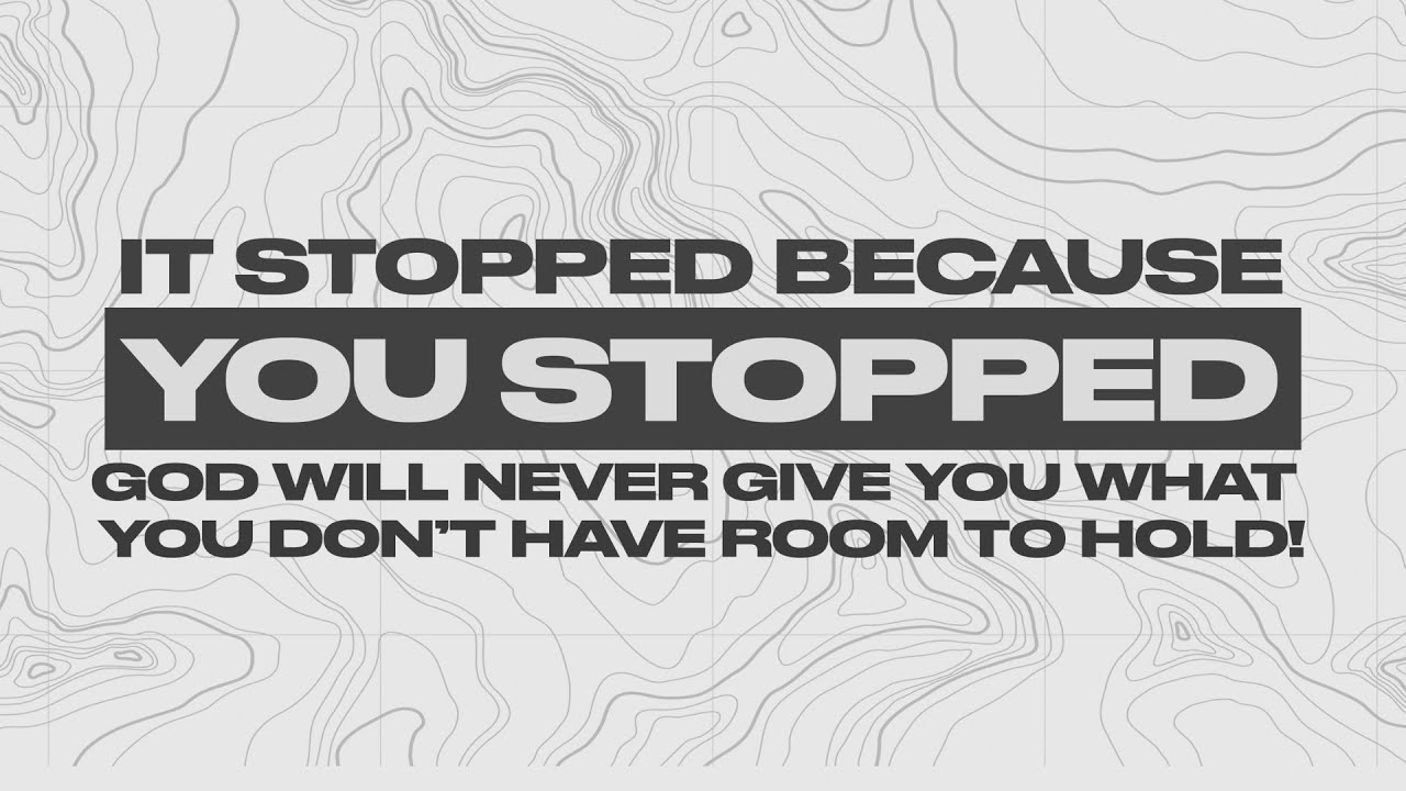 It Stopped because You Stopped - YouTube