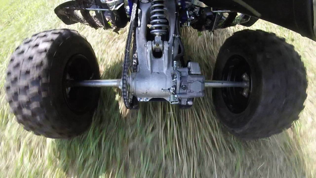 Yamaha Raptor 700R Rear Axle View - YouTube
