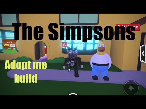 The Simpsons insane build inside adopt me #adoptme #builder - YouTube