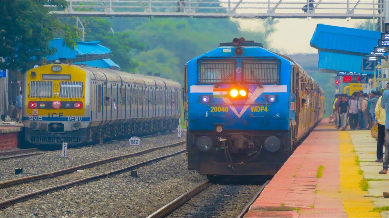Train stops after Departure at Kamareddy:17641 KCG-NRKR INTERCITY Exp ...