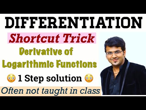 DIFFERENTIATION SHORTCUT METHOD | Trick to find derivative of ...
