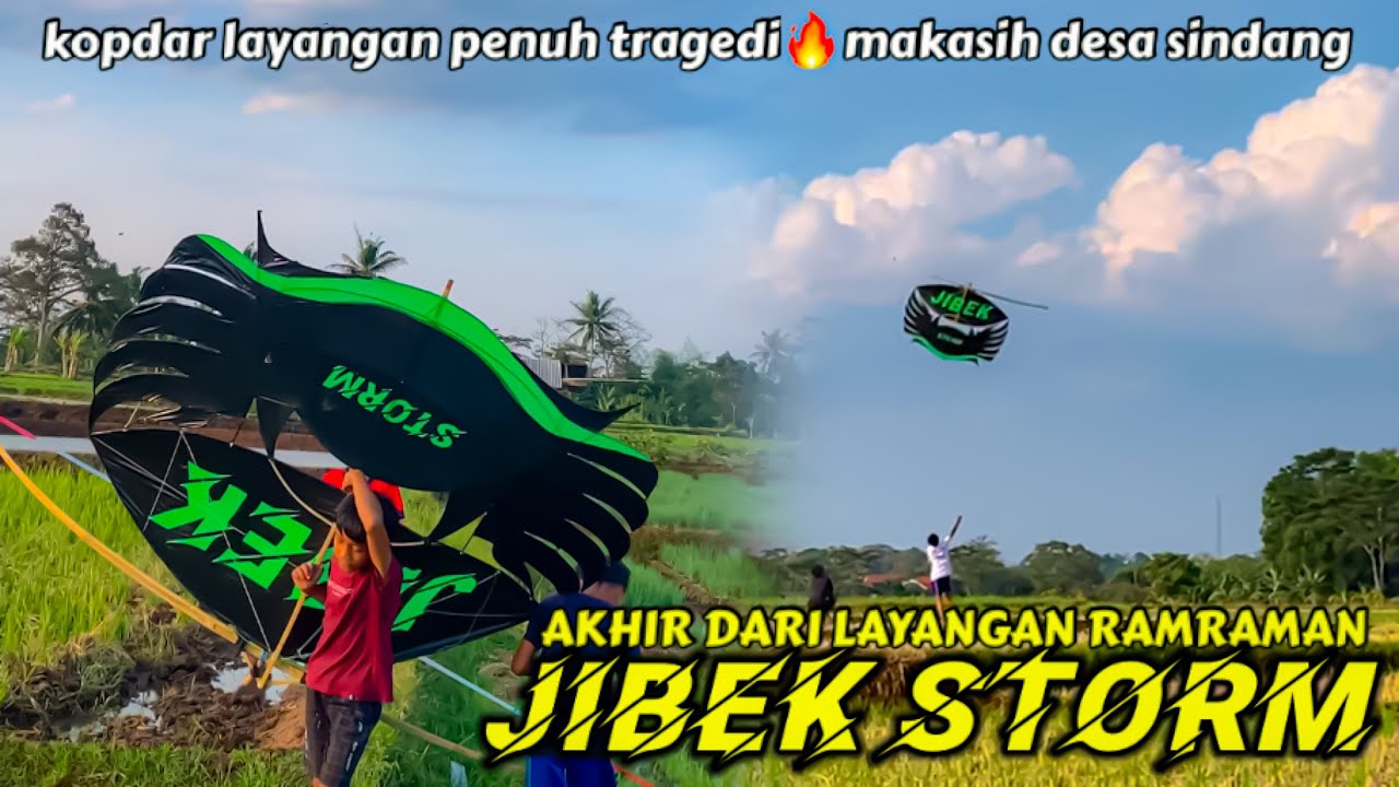 Layangan ramraman jibek strom berhasil mengudara di acara kopdar ...