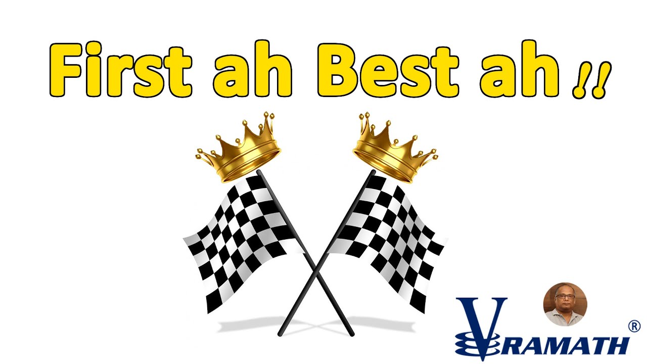 First ah Best ah!! - YouTube