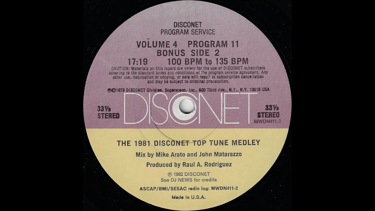 Various - The 1981 Disconet Top Tune Medley - YouTube