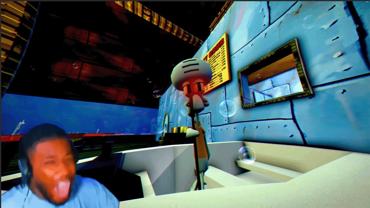 KEEMSAMA | SPONGEBOB HORROR GAMES + RESIDENT EVIL VILLAGE ( PART 1 ...