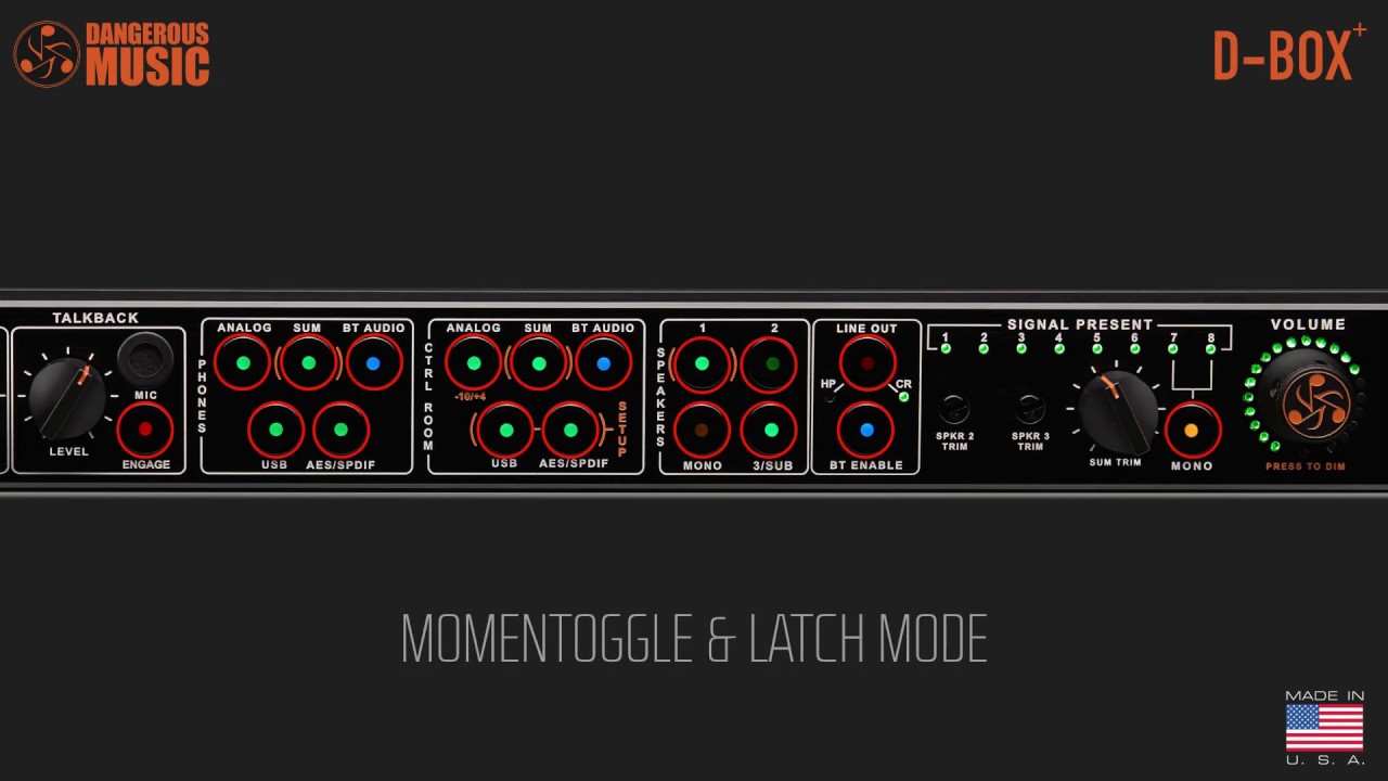 Momentoggle and Latch Mode | Dangerous D-BOX+ Video Manual - YouTube