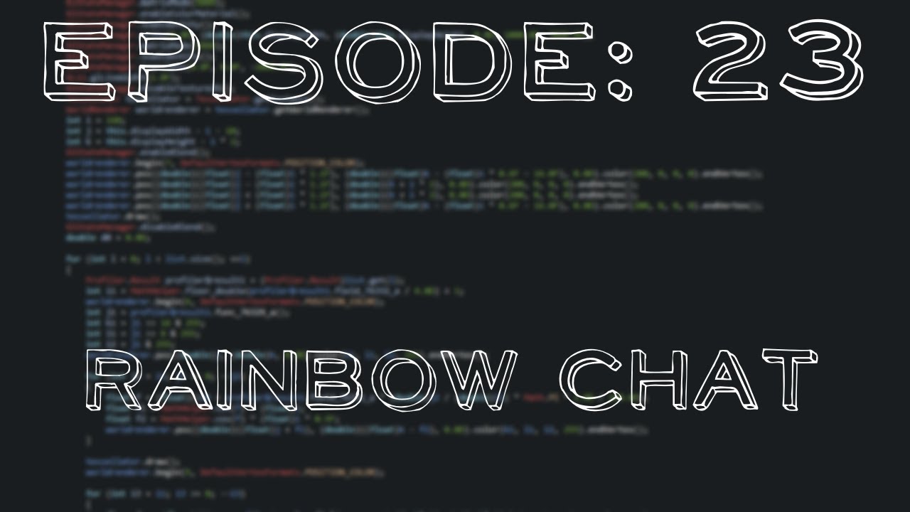 How to code a Minecraft PVP Client: Episode #23: Rainbow Chat - YouTube