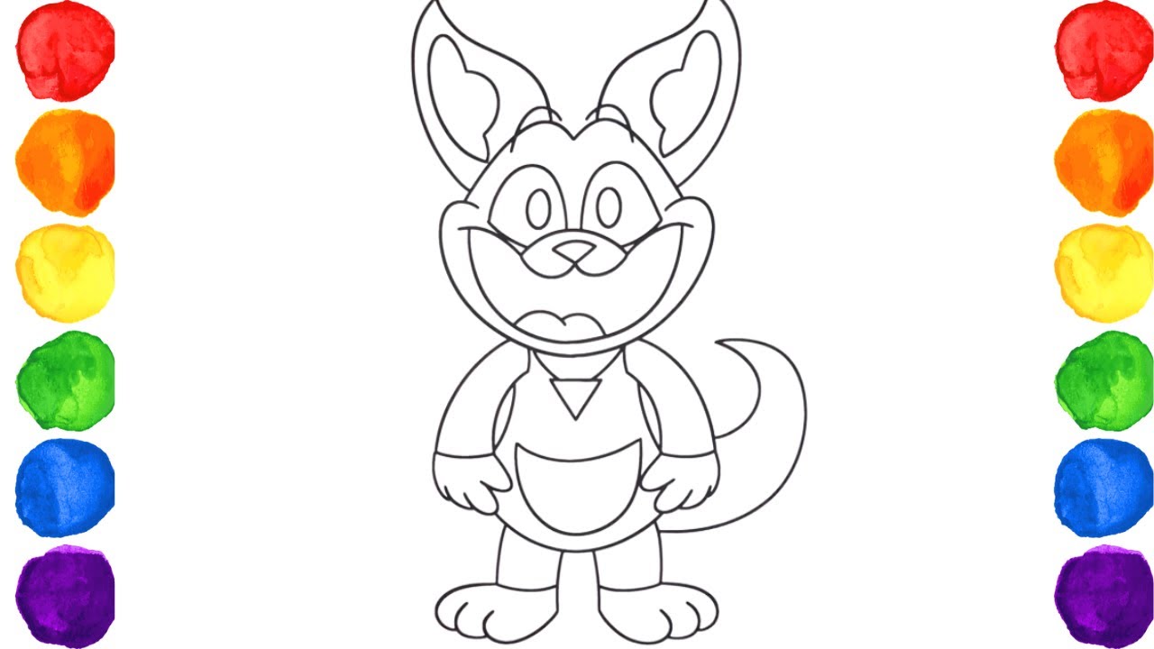 How to color Riddle Roo Fanmade Smiling Critters from Poppy Playtime ...