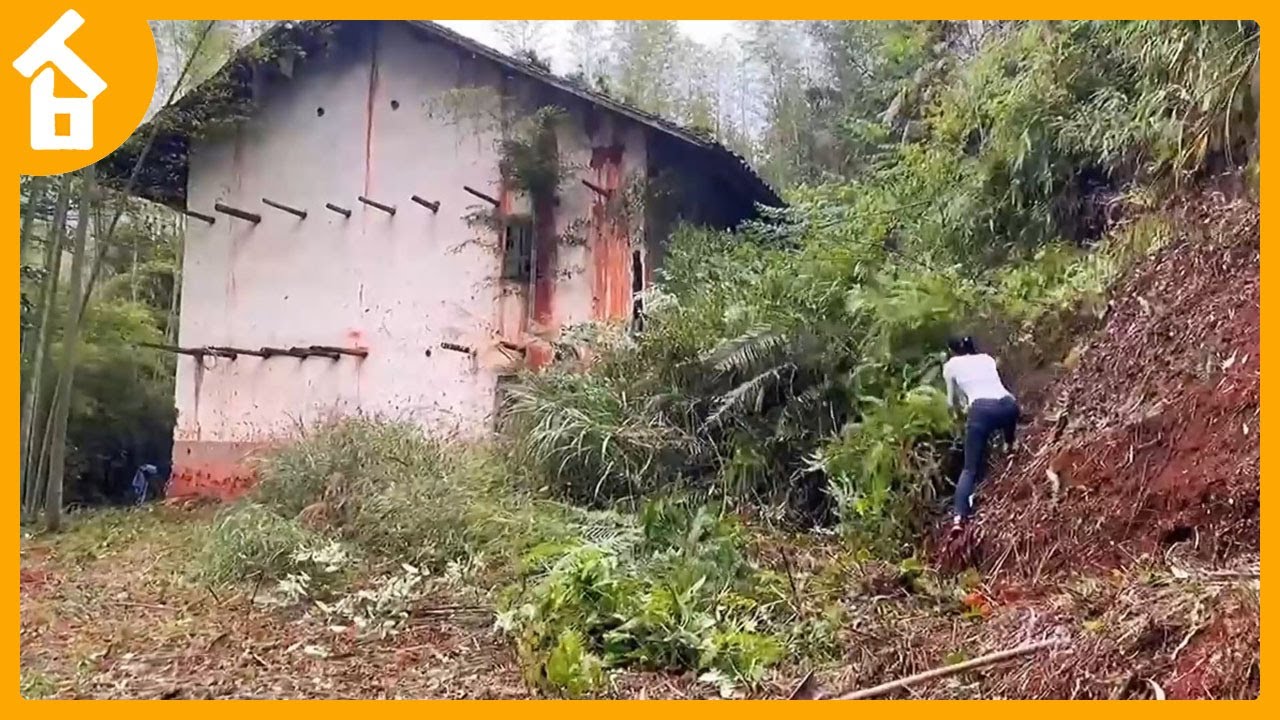 Leaving city ~ Poor girl renovates old abandoned house in the forest ...