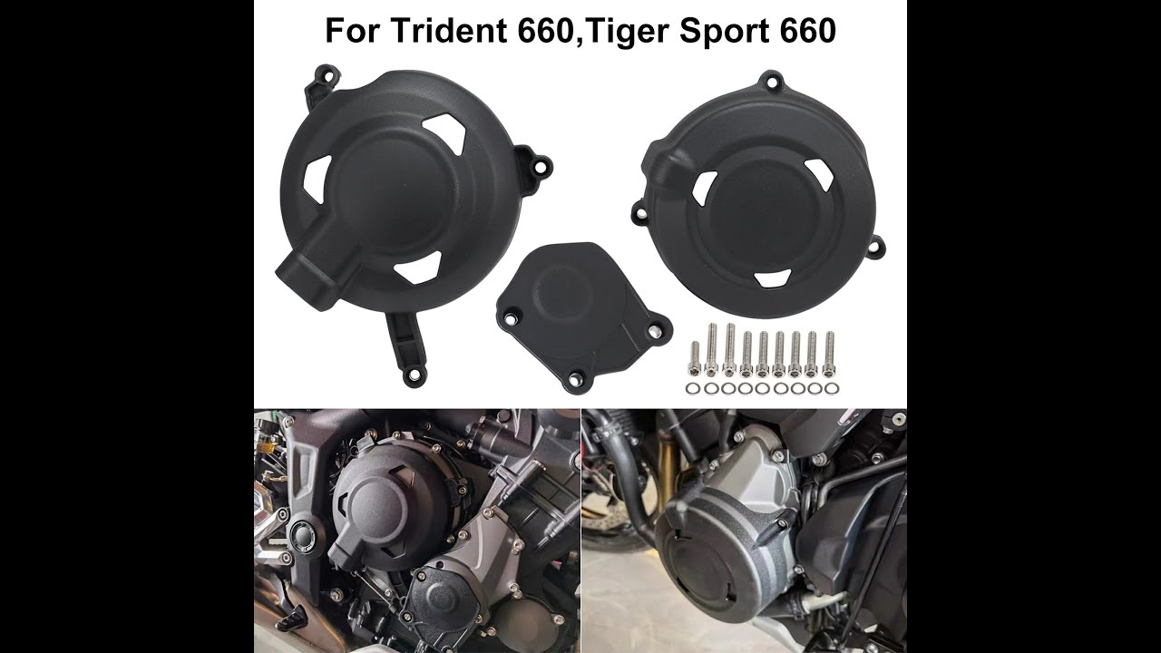 Engine Guards For Triumph Trident Tiger Sport 660 Protector Kit - YouTube