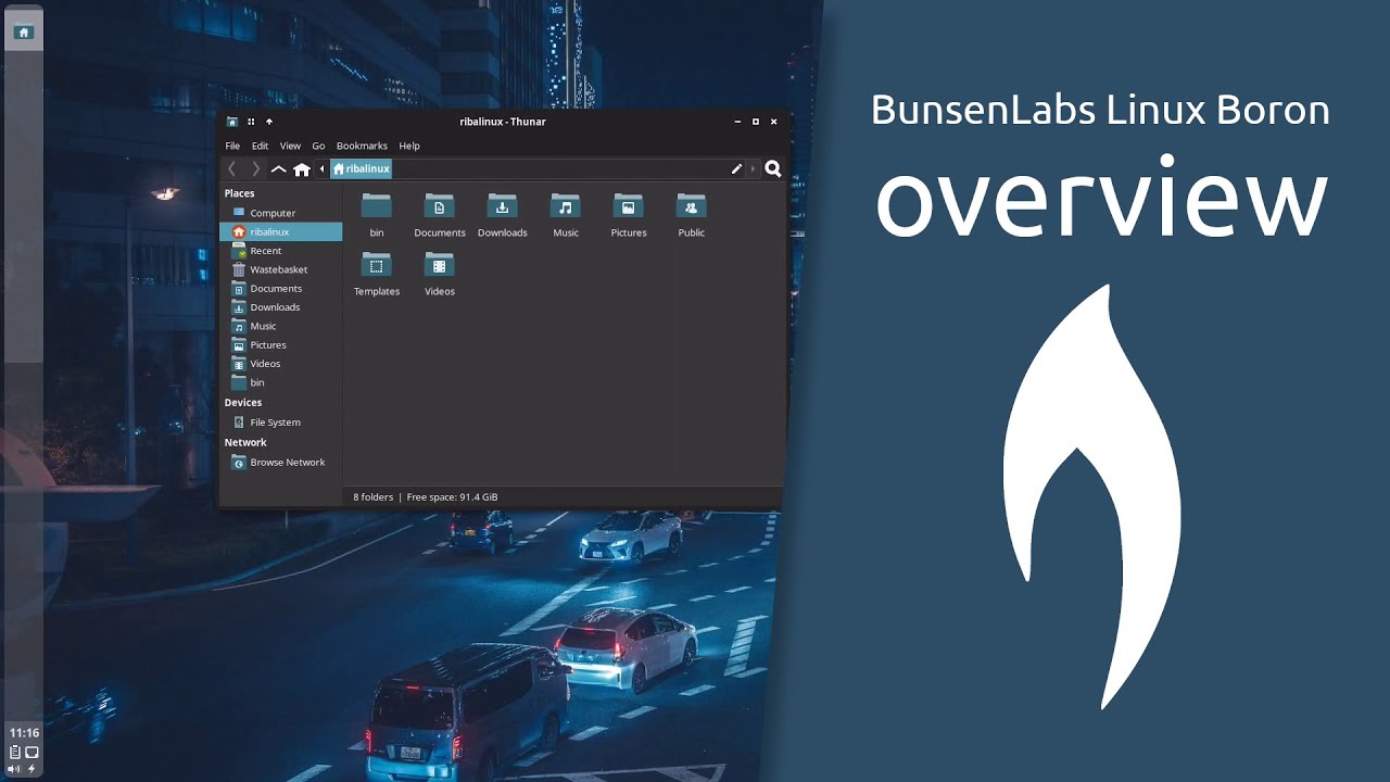 BunsenLabs Linux Boron overview | Crunchbang Reborn - YouTube