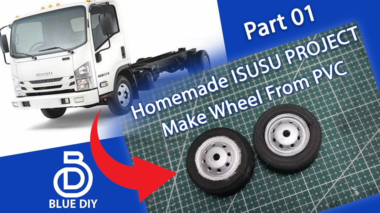 How to make Wheel Using PVC Materials, (ISUSU TRUCK PROJECT) PART 01 ...