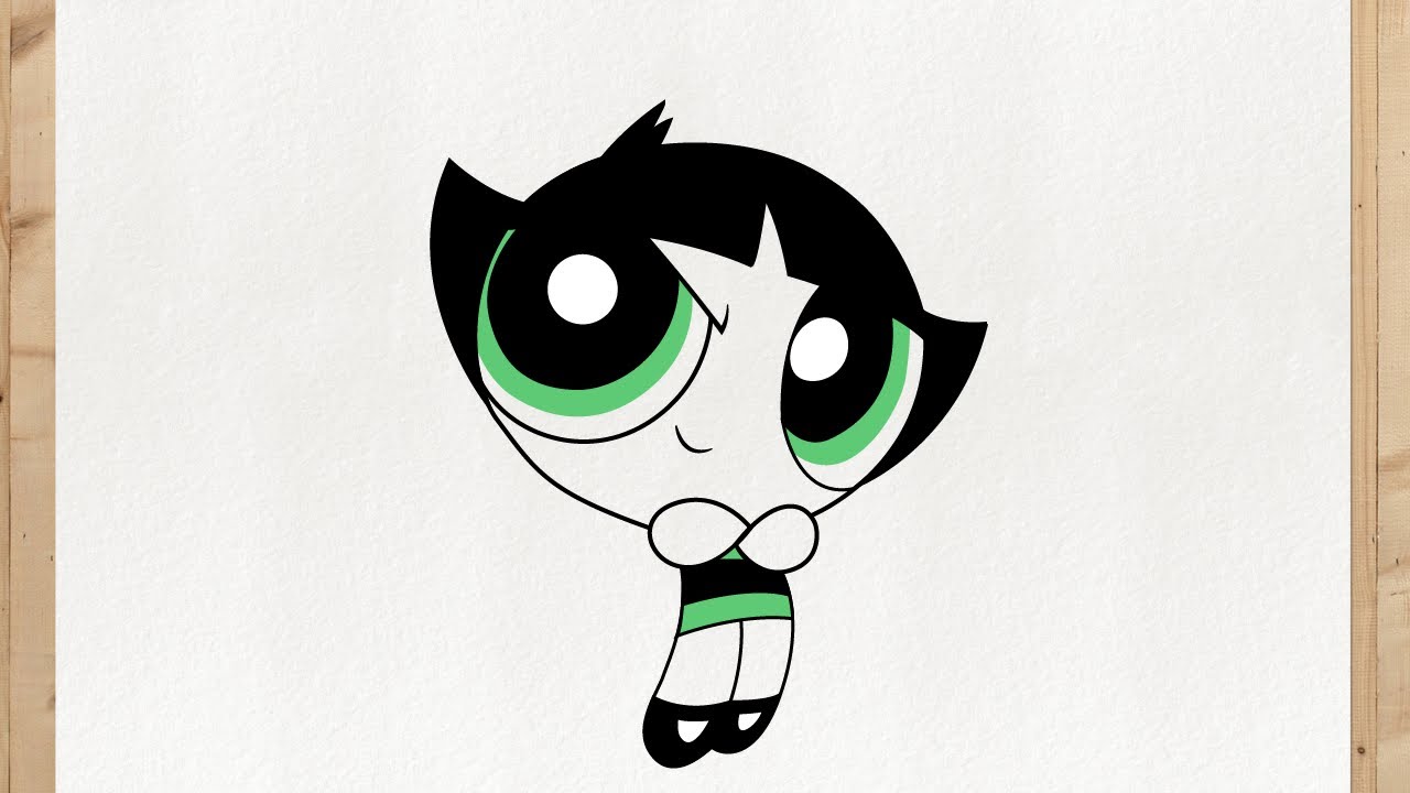 How to Draw BUTTERCUP from Powerpuff Girls step by step Easy - YouTube