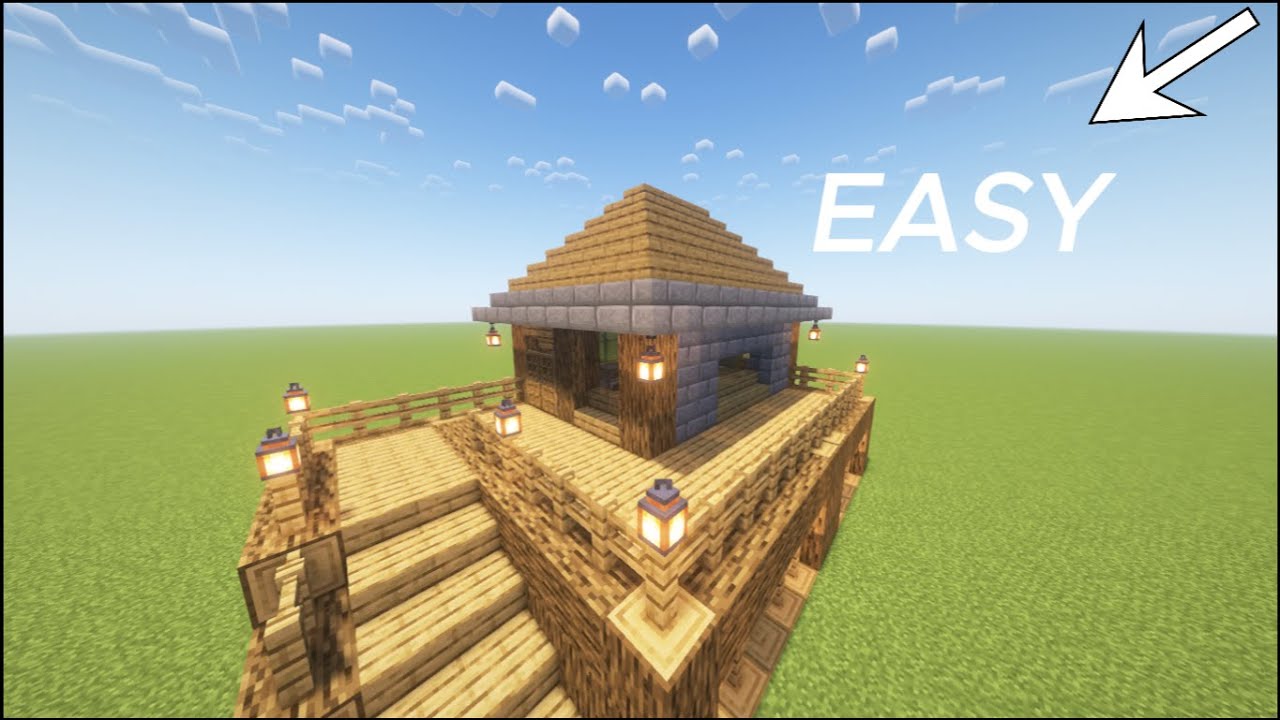 MINECRAFT STATER HOUSE TUTORIAL !!! - YouTube