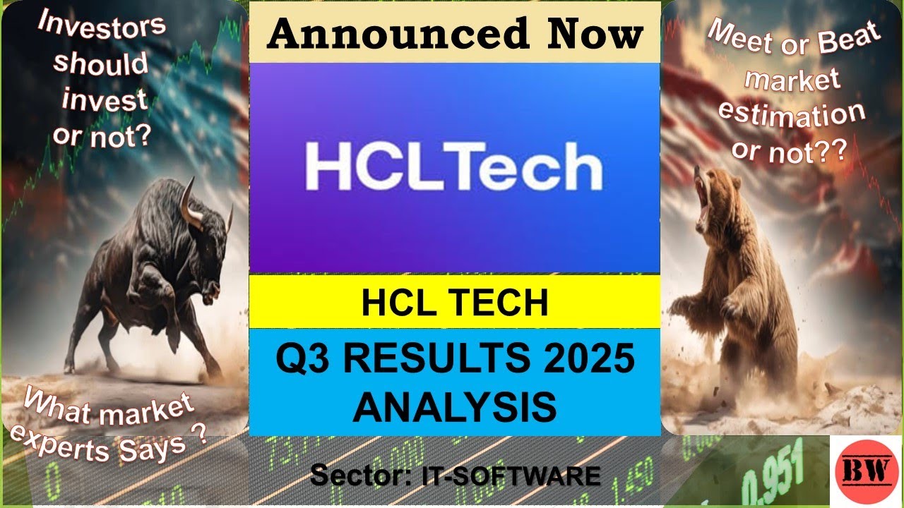 HCL TECH Q3 RESULTS 2025, HCL TECH RESULTS TODAY, HCL TECH NEWS, HCL ...