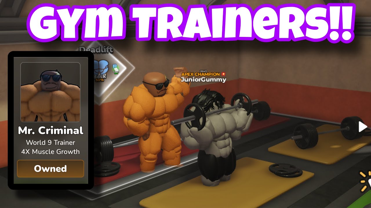 NEW GYM LEAGUE UPDATE!! NEW GYM TRAINERS!! (Roblox) - YouTube