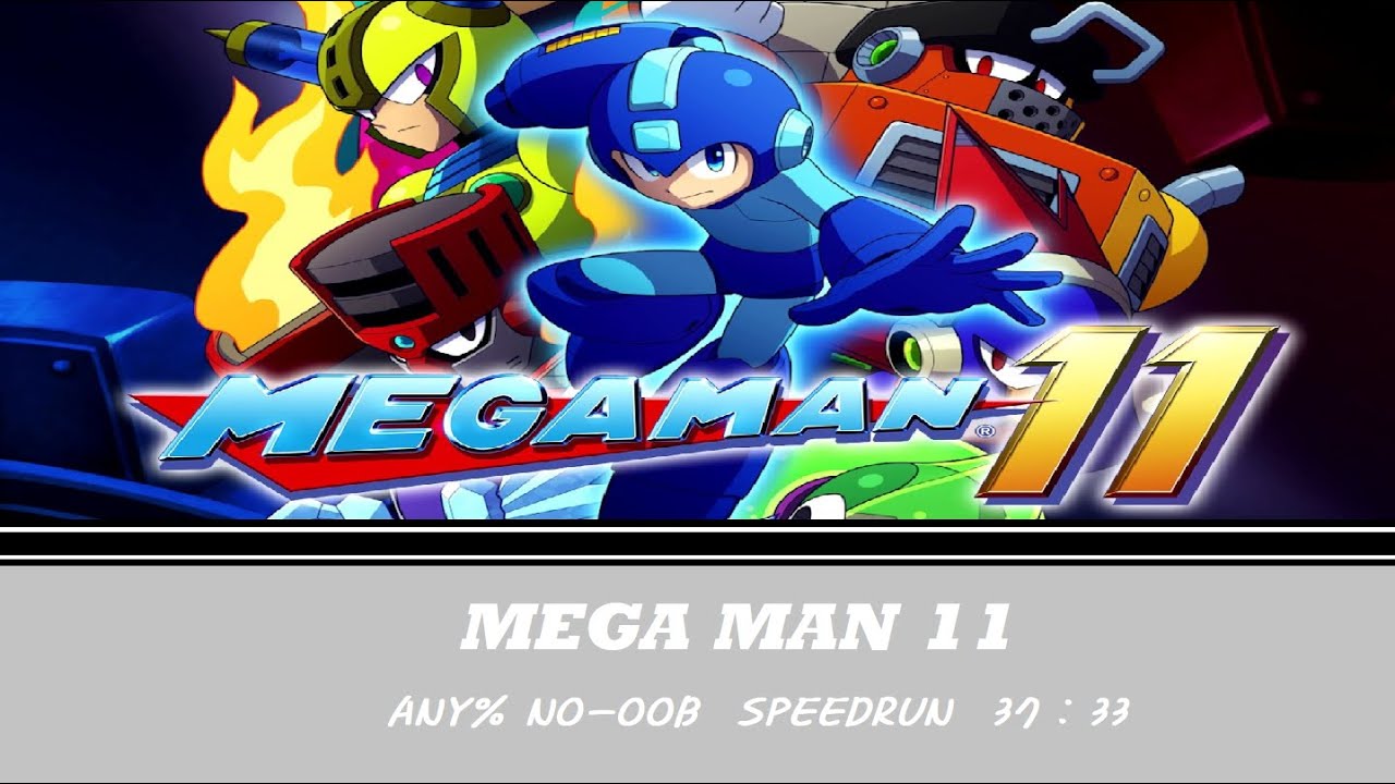 록맨 11 스피드런 37분 33초 mega man 11 37:33 any% speedrun - YouTube