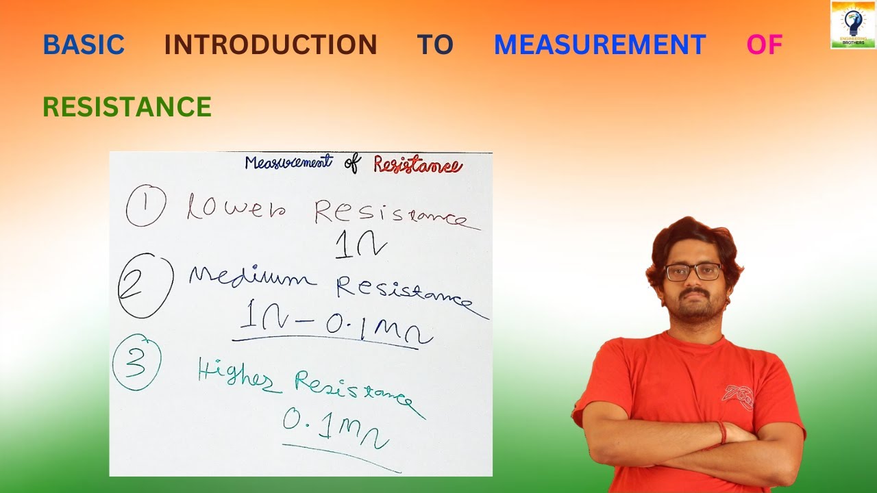 Basic introduction to measurement of resistance - YouTube