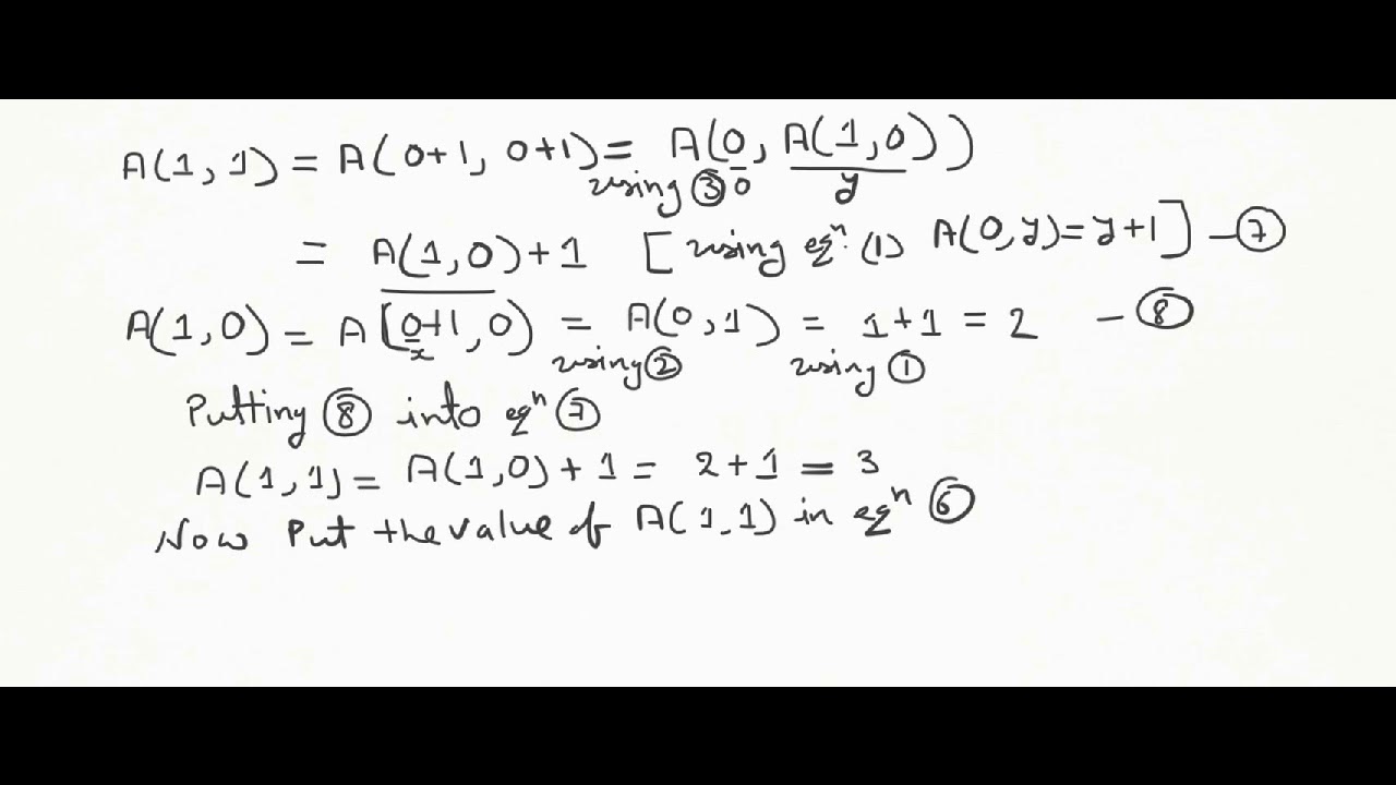 The Ackermann's function - YouTube