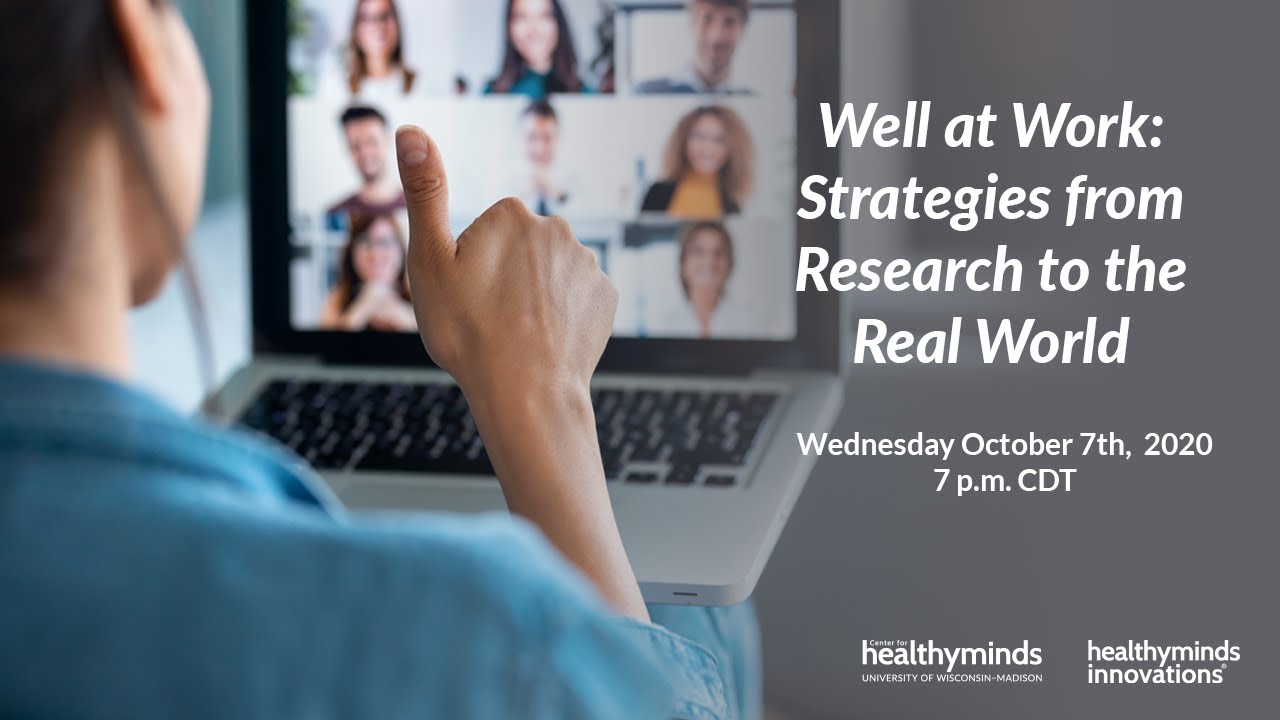 The World We Make 2020 - Well at Work: Strategies From Research to the ...