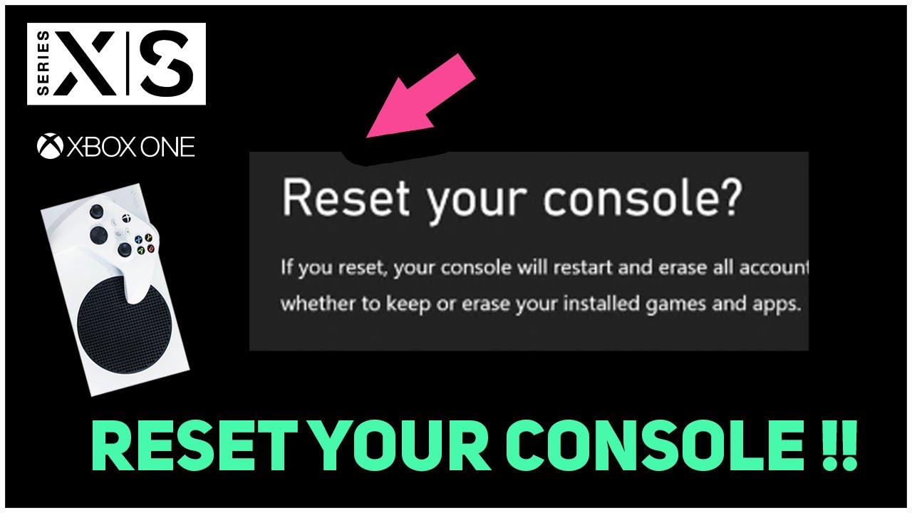 Xbox Series X S How To RESET Console YouTube Xbox Series X S How To RESET Console YouTube