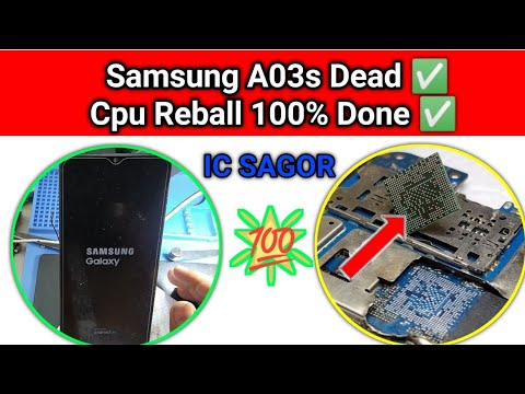 আলহামদুলিল্লাহ্‌ 🥰Samsung A03s Dead Cpu Reball 100% Done Call ...