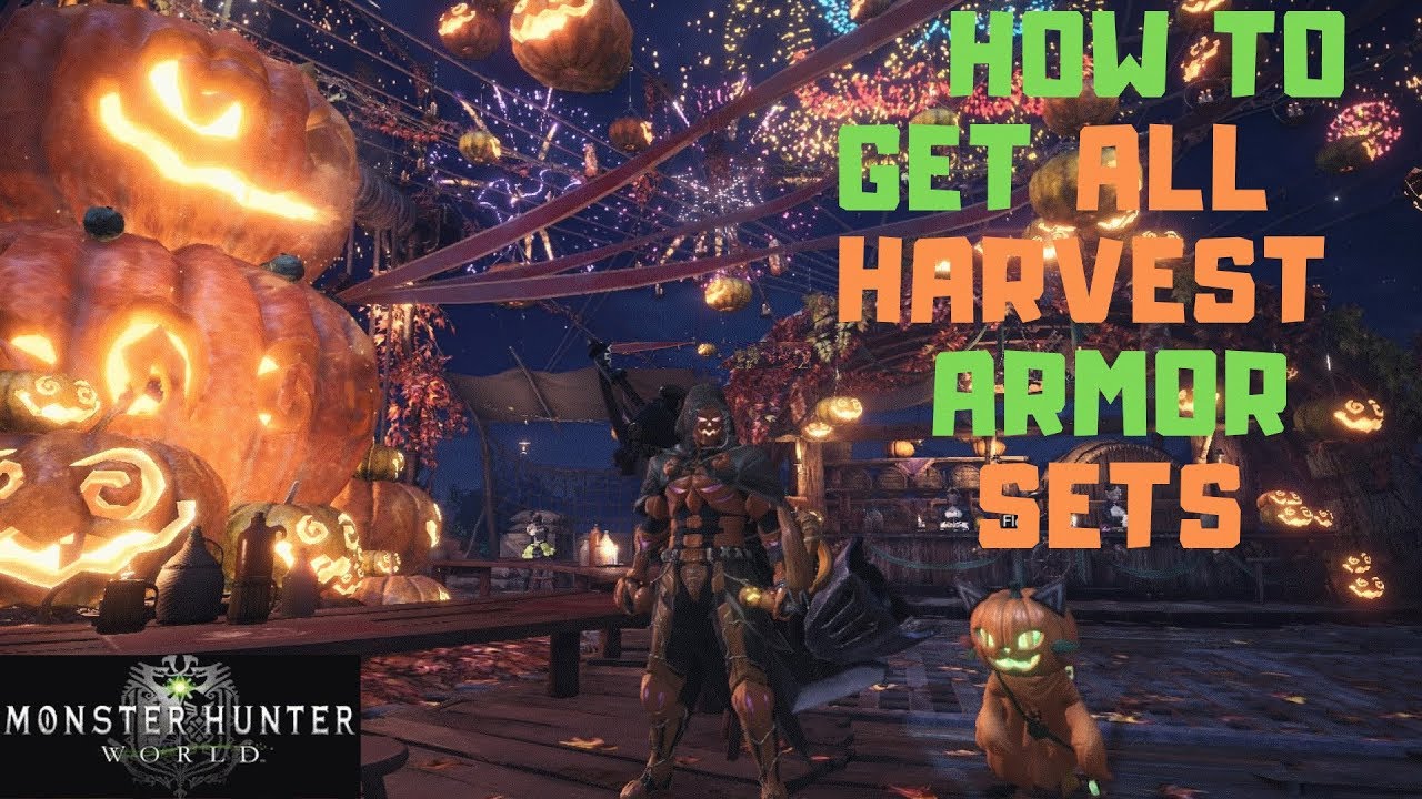 Monster Hunter World - Guide How To Get All Harvest Armor Sets/Palico ...