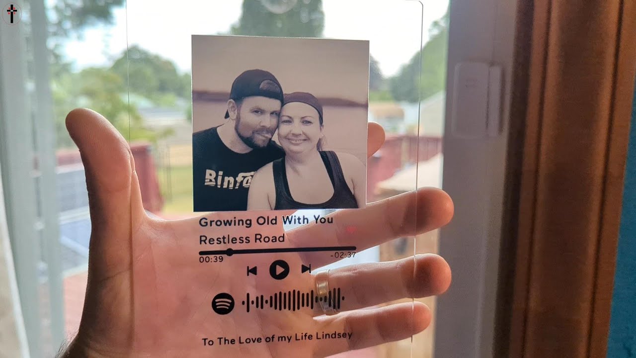 VEELU Personalized Acrylic Song with Photo Customized Transparent Song ...