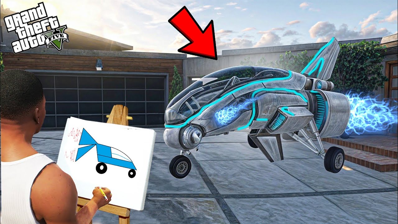 GTA 5: Franklin Draw The Most Faster Car In GTA 5 Uses Magical Painting ...