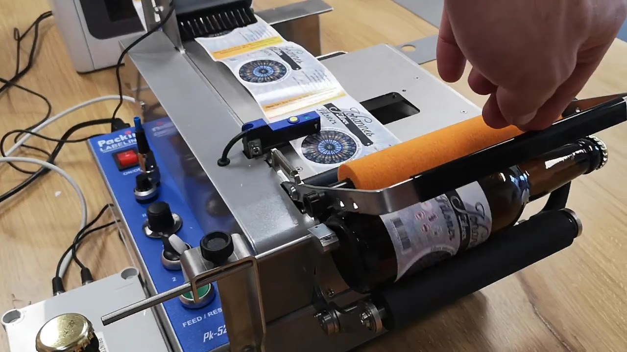 Epson ColorWorks C3500 with inline bottle applicator - YouTube
