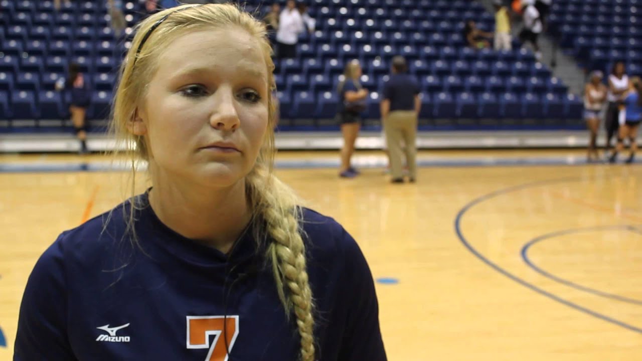 Courtney Criswell - UT Tyler Volleybal (September 9, 2014) - YouTube