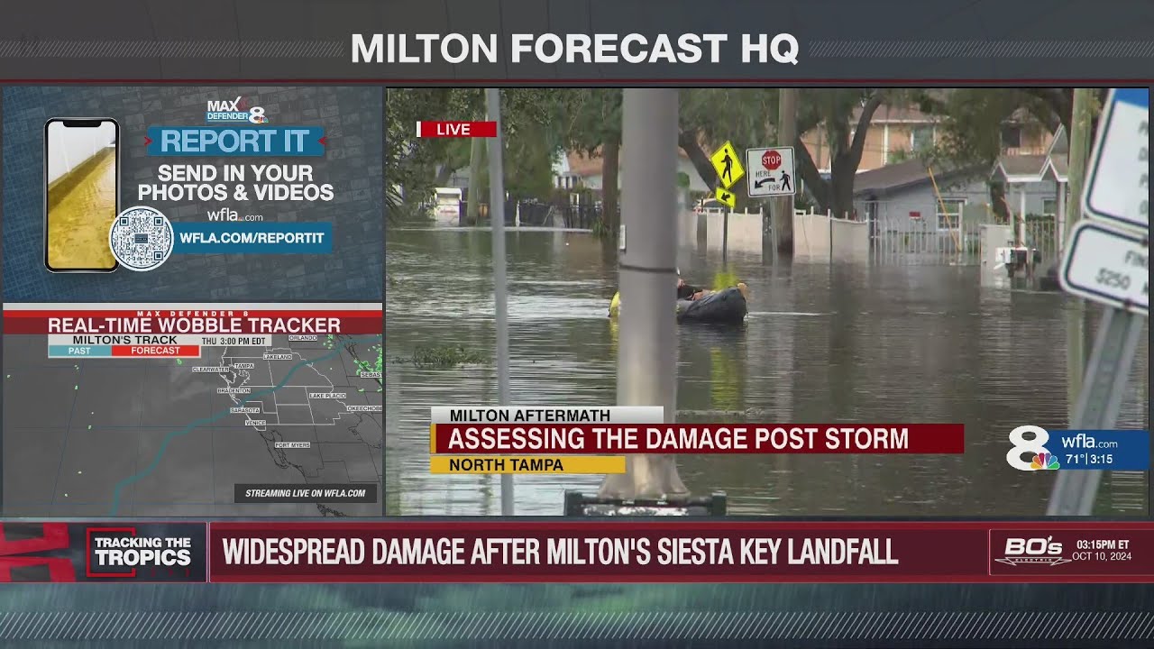 Residents in North Tampa dealing with flooding from Hurricane Milton ...