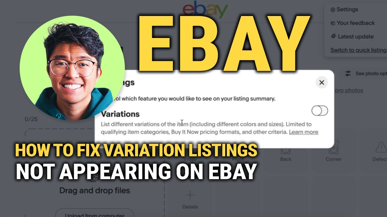 How To Fix Variation Listings Not Appearing On eBay: Simple GUIDE ...