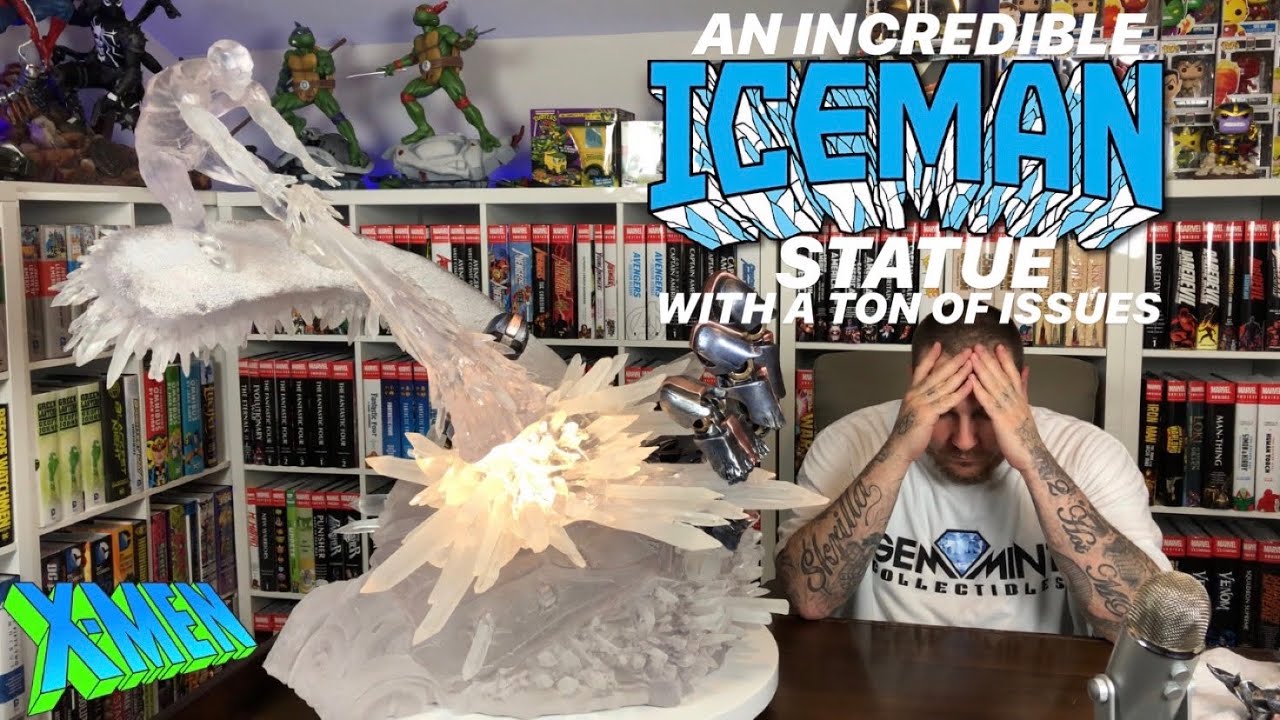 Custom ICEMAN Statue Unboxing & Review | X-MEN - YouTube